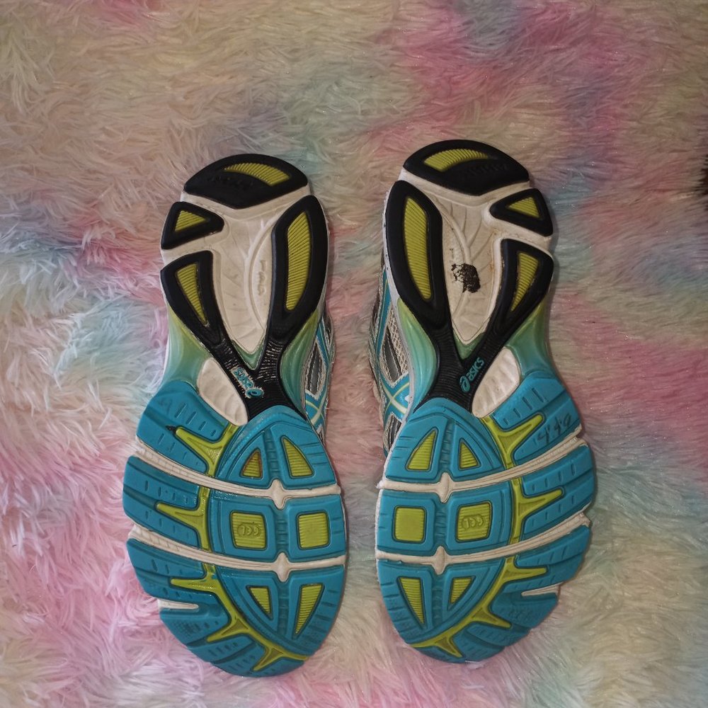 Asics Silver Blue Running Sneakers - Gem